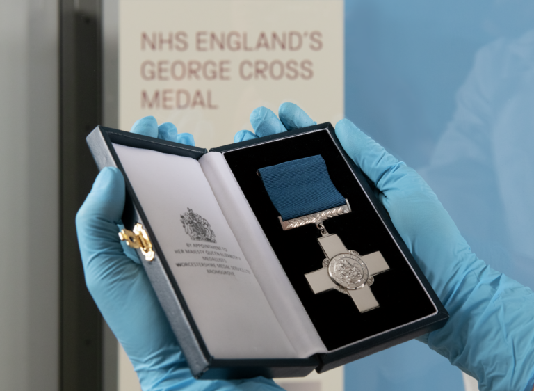 George Cross medal goes on display as NHS marks 75th Anniversary ...