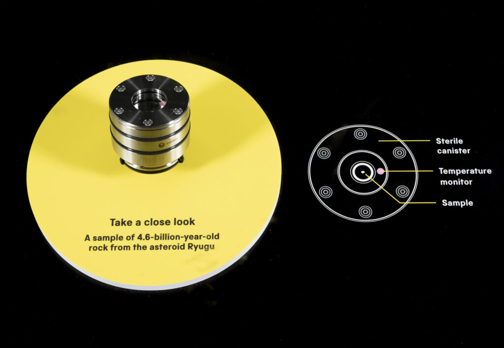 4.6-billion-year-old asteroid sample unveiled at the Science Museum ...